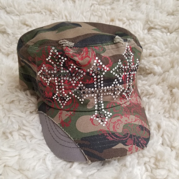 Way West | Other | Nwot Camo Cross Blingy Cap By Way West | Poshmark